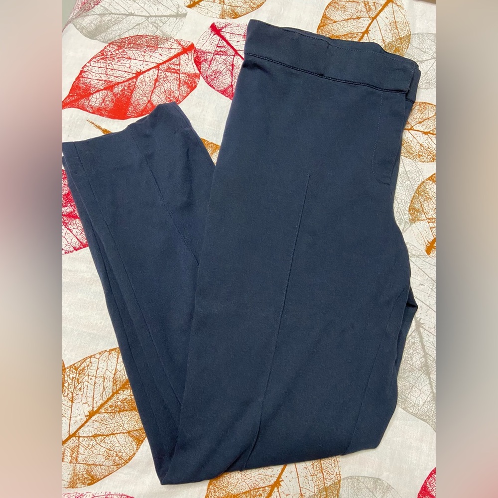 K- Deep Navy Exposed Seams Trousers - Gem